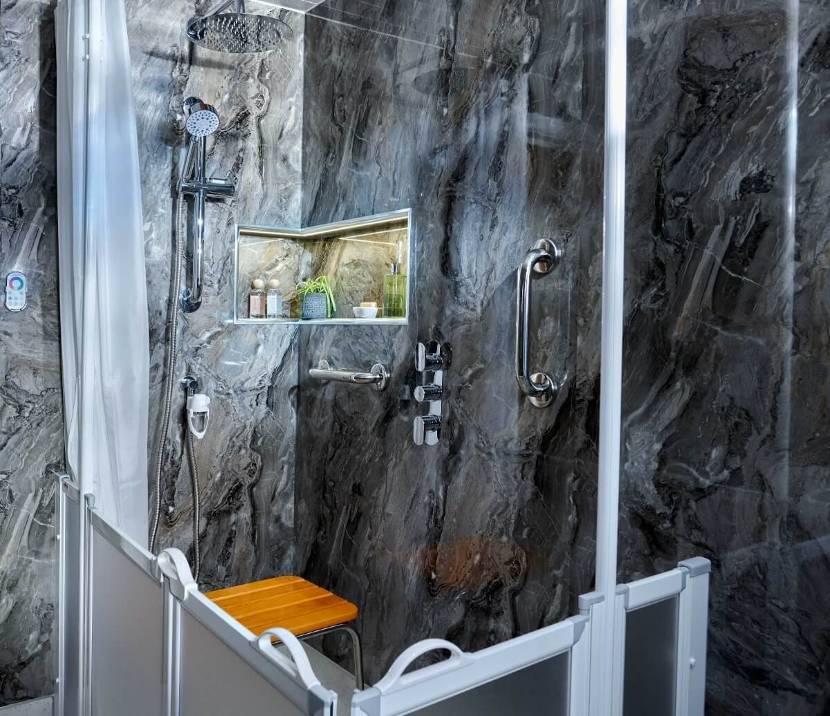 The Sienna | Modern Walk In Showers | AJT Showers Ltd